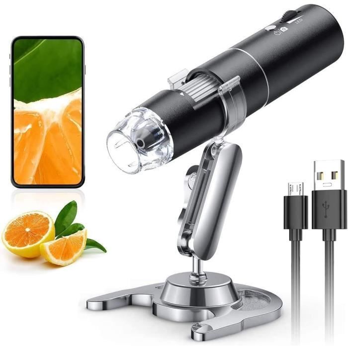 Microscope Numérique Wifi - TRAHOO - H2802 - Grossissement 50X à 1000X ...