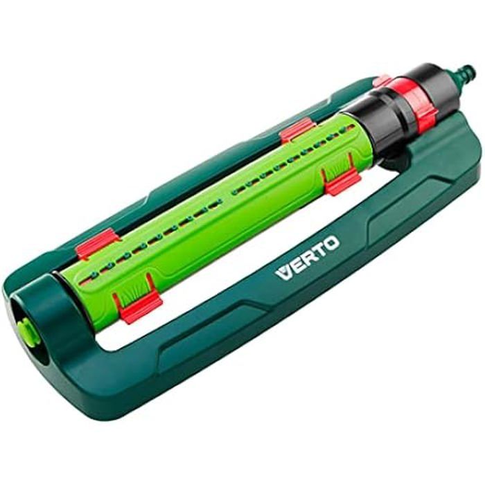 Arroseur de pelouse - VERTO - Modèle oscillant - 18 buses - Surface ...