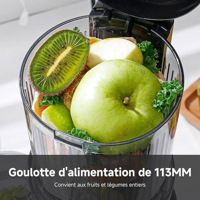 AMZCHEF Extracteur de Jus de Fruits et Légumes 113mm - Machine a Jus de ...