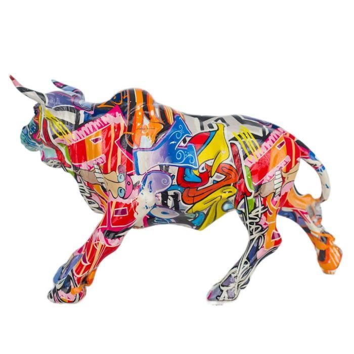 Statue - Statuette - BY SIGRIS - Figure Résine multicolore Toro ...