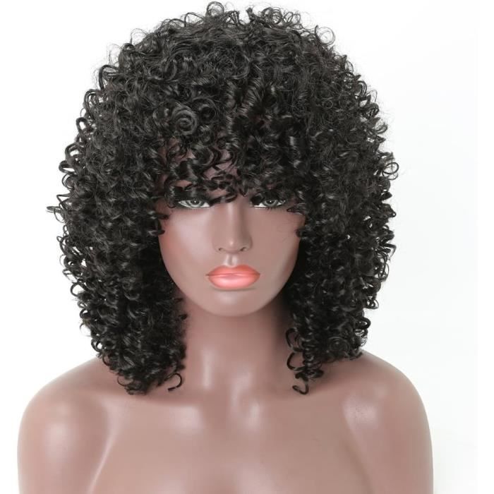 Afro Perruque Bon Marché Synthétiques Long Crépus Bouclés Perruques ...