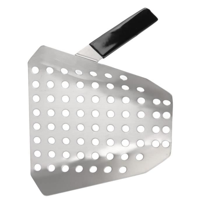 Cuillère à -corn trouée ergonomique en acier inoxydable pour frites ...
