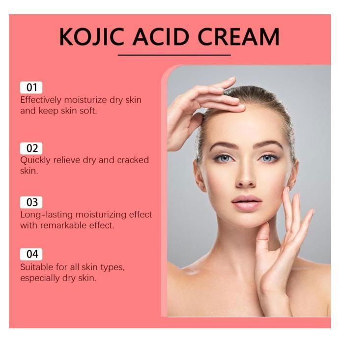 Kojic Acid Creme Anti Tache Visage,Creme Eclaircissante Peau Noir ...