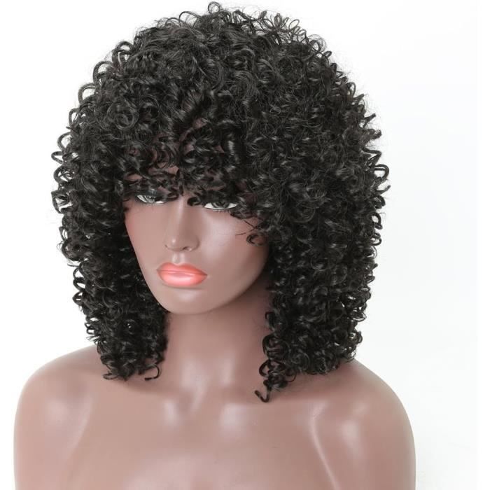 Afro Perruque Bon Marché Synthétiques Long Crépus Bouclés Perruques ...