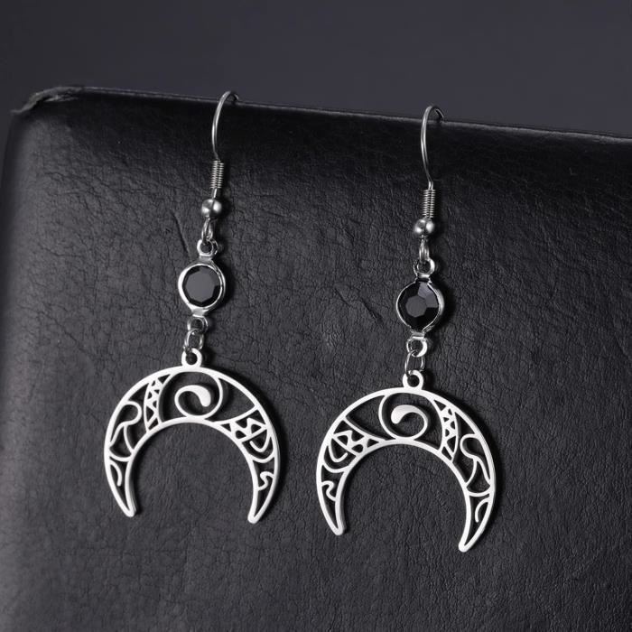 Boucles D'Oreilles Pour Femme En Acier Inoxydable Avec Pierre De ...