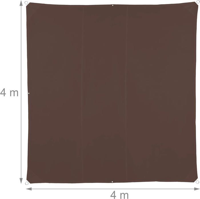 Voile d’ombrage carré diffuseur d’Ombre Protection Soleil Balcon Jardin ...