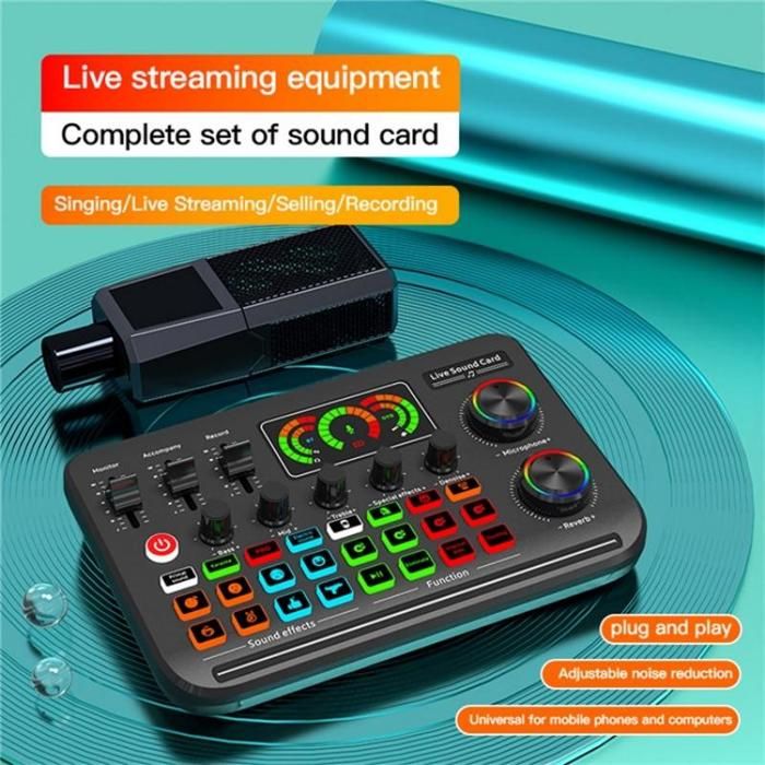 Mixeur audio USB - KCVV - F996 Max - Streaming en direct - Jeux - Chant ...