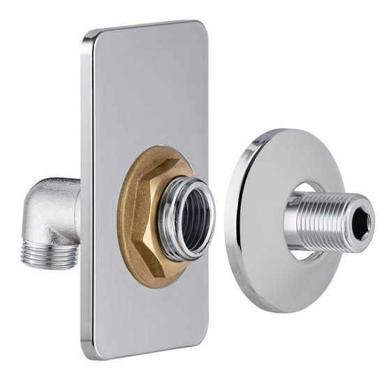 Platine sortie de cloison simple universel Mâle 15x21 (1/2) pour ...
