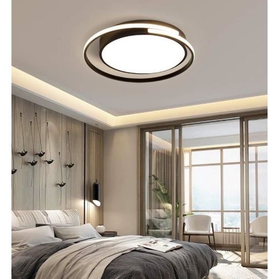 Plafonnier Led, Dimmable Moderne Avec Télécommande Lustre De Chambre À ...