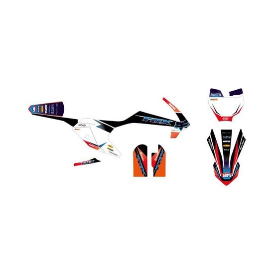 KIT DECO MOTO CROSS KTM SX 65 2016-2019 FOX + 4 MINIS PLAQUES OFFERTES ...