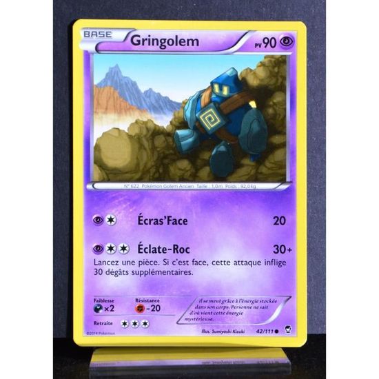 Carte Pokémon 42-111 Gringolem 90 PV XY03 Poings Furieux NEUF FR ...