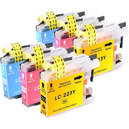 Lc 223 Compatible Pour Cartouche Lc223 Brother Pour Brother Mfc J5320Dw ...