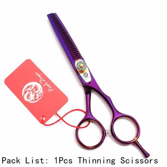 PET CISEAUX,Z1020 Zi T N-6.0 inch--Ciseaux droits Dragon violet en ...