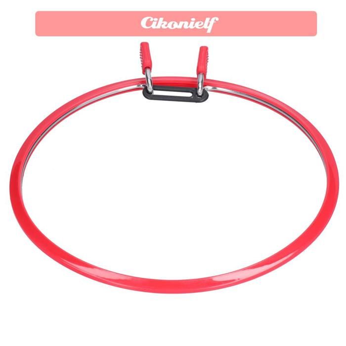 Zerone Cerceau de broderie Broderie en Plastique Rouge mercerie ...