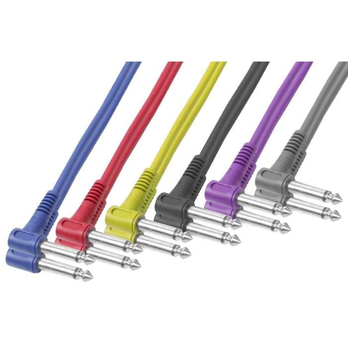 PD Connex câble audio jeu de 6 cordons jack, ofc, mono - 0,5m - Idéal ...