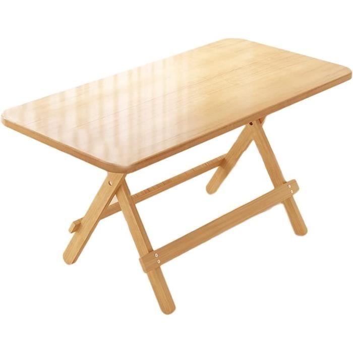 Table Pliante Table Pliante en Bois Massif Petit Appartement Table À ...