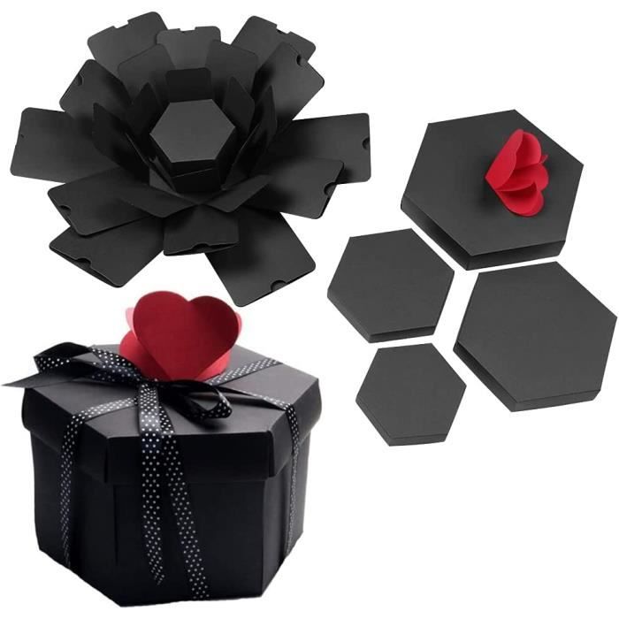 Surprise Hexagonal Exploding Box DIY Album Photo Scrapbooking Fille ...