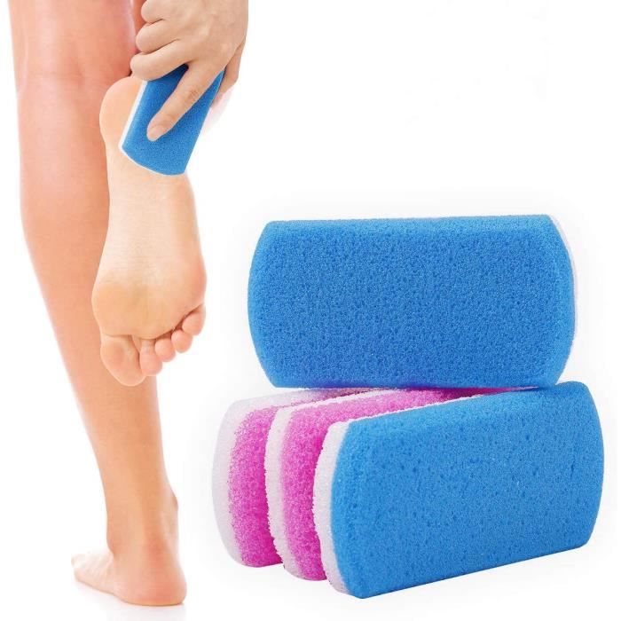 Pierres Ponce4 PCs Double face Pied Pierre Ponce pour Pieds Pédicure ...