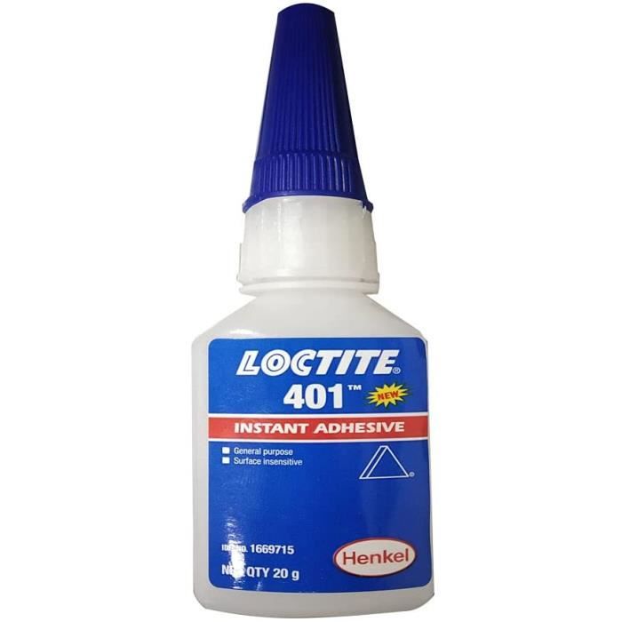 401, super colle adhésive instantanée -20G, colle pour le métal, le ...