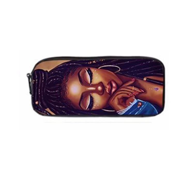 African Girl School Backpack Nylon Student Bookbag Travel Laptop ...