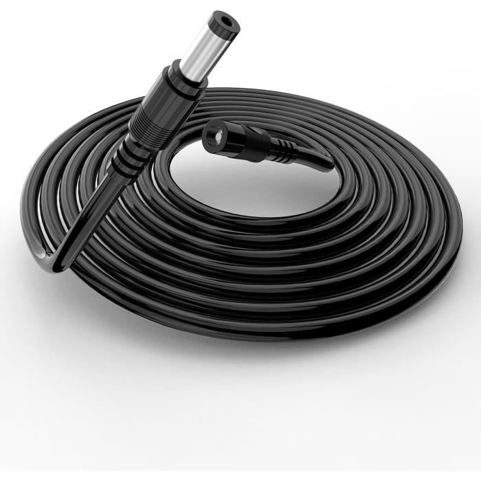Cordon D'Extension D'Alimentation 12V Dc 1M, Câble D'Extension 2.1Mm X ...