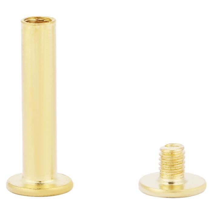 Cikonielf rivet à vis goujon 20 pièces M5 tête plate livre Album Rivets ...