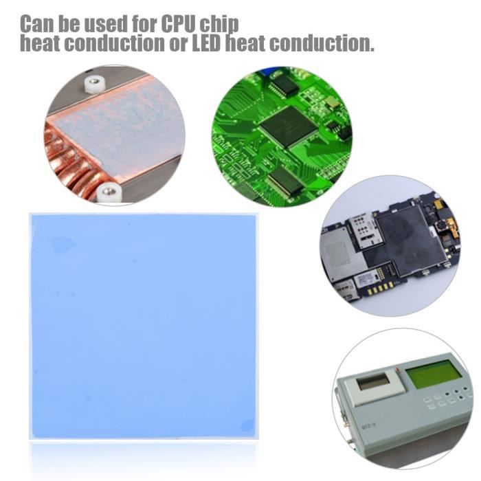 CPU Thermal Pad, 100mm x 100mm x 3mm CPU Chip Heatsink Cooling Thermal ...