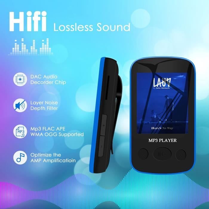 Mini Lecteur MP3 Sportif Léger Aiworth avec Bluetooth 5.0,HiFi Sound ...