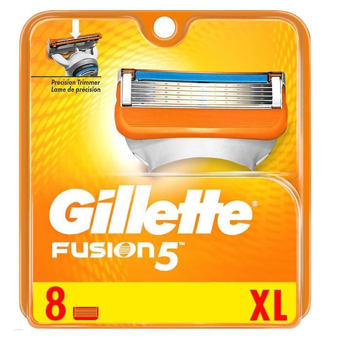 GILLETTE - Gillette Fusion 5 8'S XL Pieces De Gillette Fusion 8 Unités ...