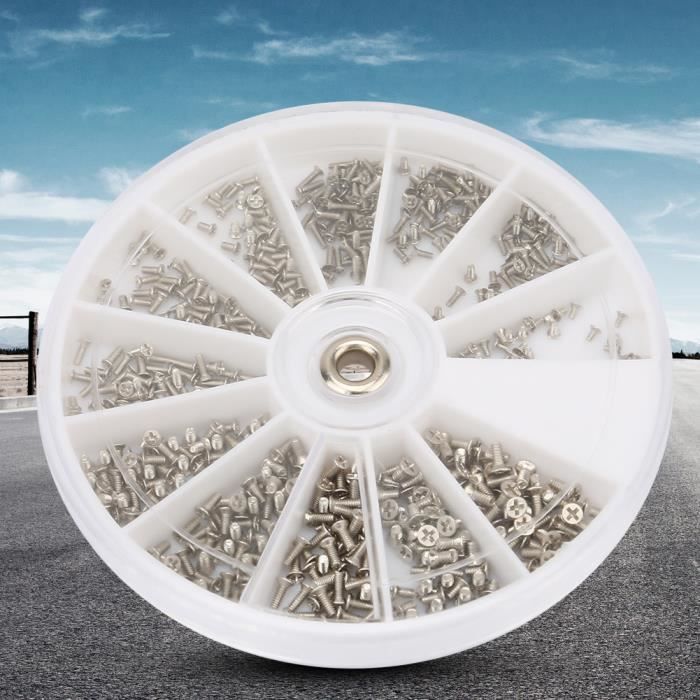 GAR® Tbest Vis cruciforme 600 pièces bote ronde M1.0 M1.2 M1.4 M1.6 ...