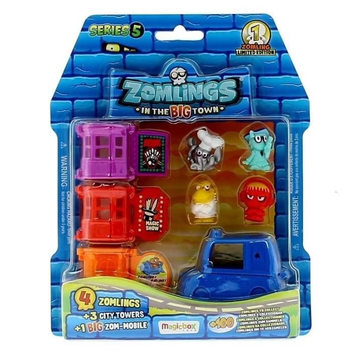 Zomlings Pack 5 véhicule de série Azul - 120642 - Cdiscount Auto