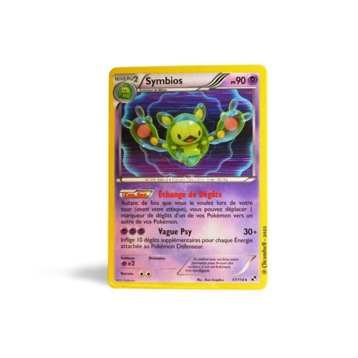 Carte Pokémon Symbios 90 PV 57-114 Noir & Blanc NEUF FR - Cdiscount ...