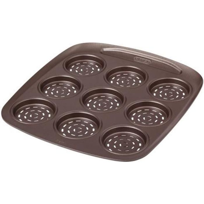 PYREX Moule à 9 mini pizzas - Emporte pièces ASIMETRIA - Acier ...