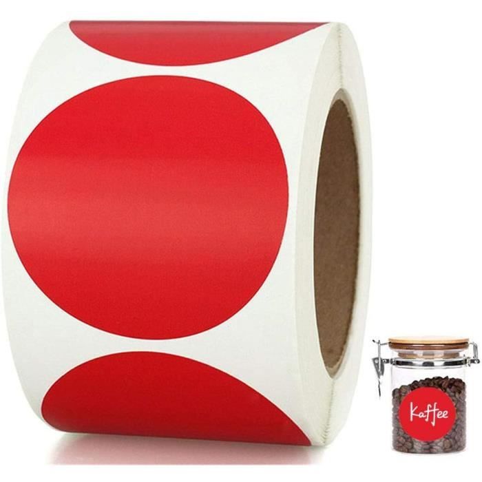 Lot De 500 Étiquettes Autocollantes Rondes De 25 Mm Surface ...