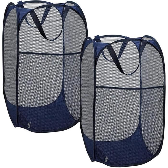 2 Pièces Pop Up Laundry Basket Hamper, Pop Up Panier À Linge Pliable ...