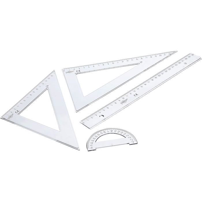 804 Etui de Règle-Equerre-semi circule 25[S212] - Cdiscount Beaux-Arts ...