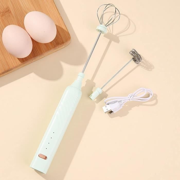 Mini Mixeur Électrique À Main Avec Usb Rechargeable, Fouet À Café ...