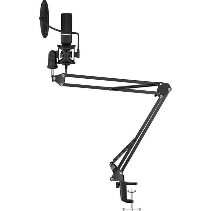 Microphone Avec Bras Et Trépied De Table - Microphone Usb - Bras Micro ...