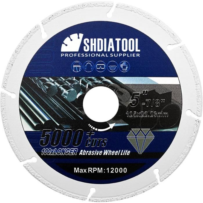 Disque A Tronconner Disque Diamanté Pour La Coupe Des Métaux 125Mmx22 ...