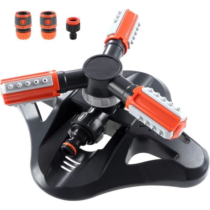 Arroseur De Jardin, Arroseur De Pelouse Automatique Rotatif 360° À 3 ...