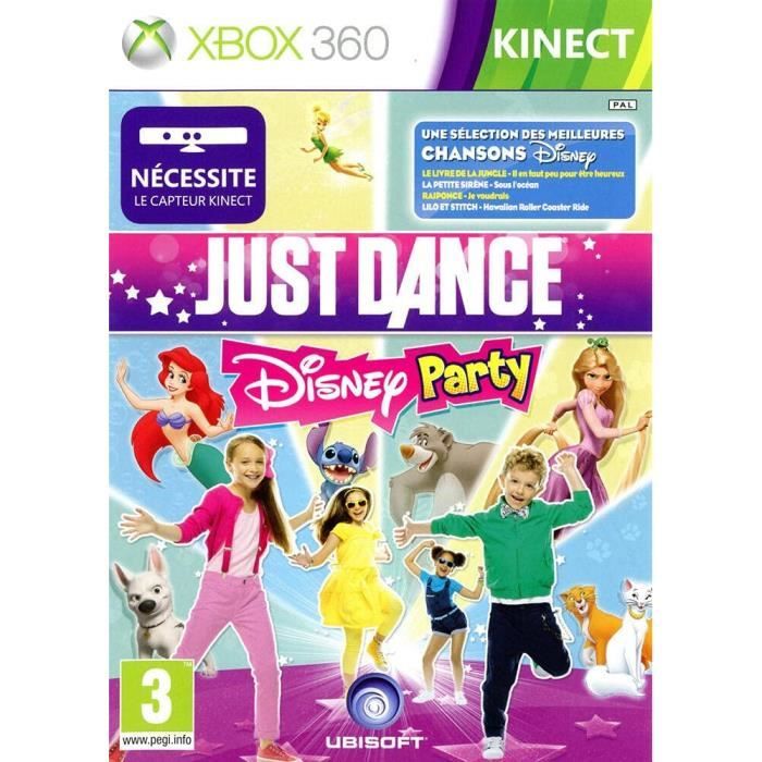 JUST DANCE DISNEY PARTY JEU XBOX 360 KINECT NEUF SOUS BLISTER ...