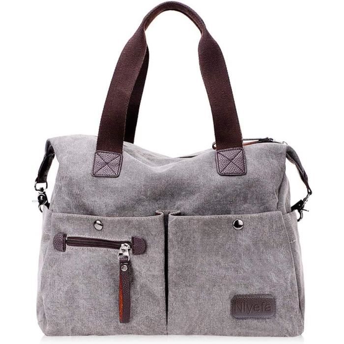 Sac à main - ZGEER - Grand sac en toile - Bandoulière ajustable ...