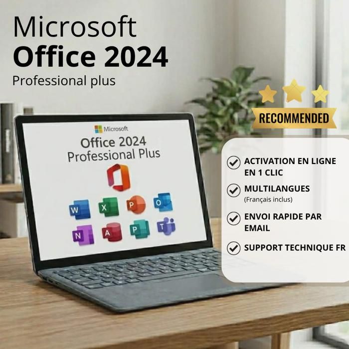 OFFICE 2024 PRO PLUS (Version Complète + Clé Activation) - Livraison ...