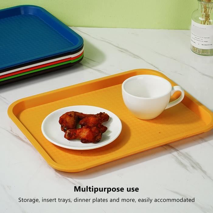 OMABETA Plateau en plastique 2pcs Plateau de Nourriture Plateau de ...