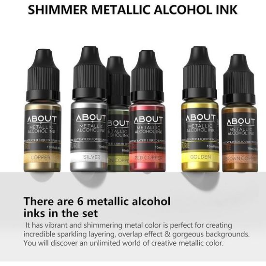 Alcohol Ink Set - 30 Couleurs Encres Alcool Hautement Concentrée ...