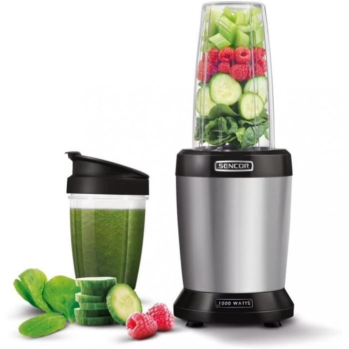 Snb 4302Ss Mixeur De Cuisine Smoothie, Nutri Mixer, Soup Maker, Argent ...