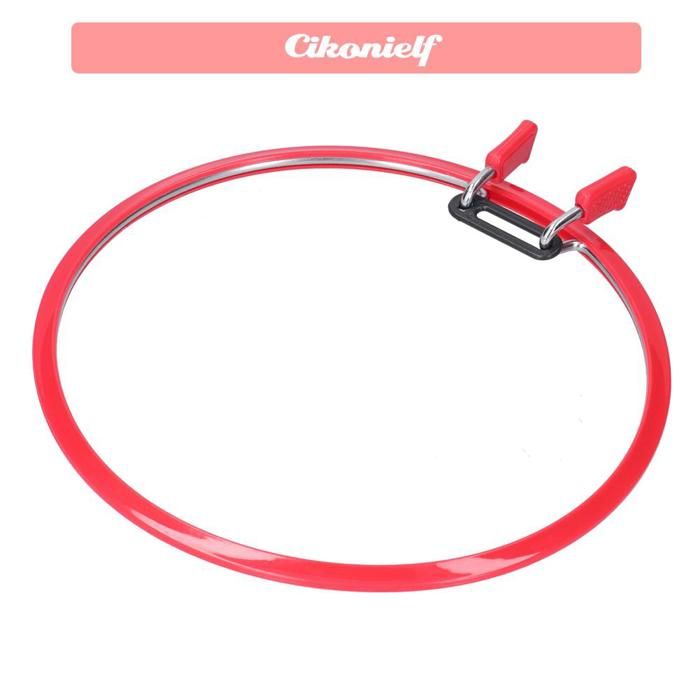 Zerone Cerceau de broderie Broderie en Plastique Rouge mercerie ...
