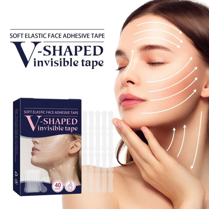 Bandes de lifting du visage - PWSHYMI - Invisible - Hypoallergénique ...