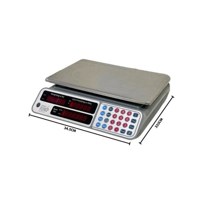 Balance Électronique Professionnelle 40 Kg – Haute Précision, Écran Led ...