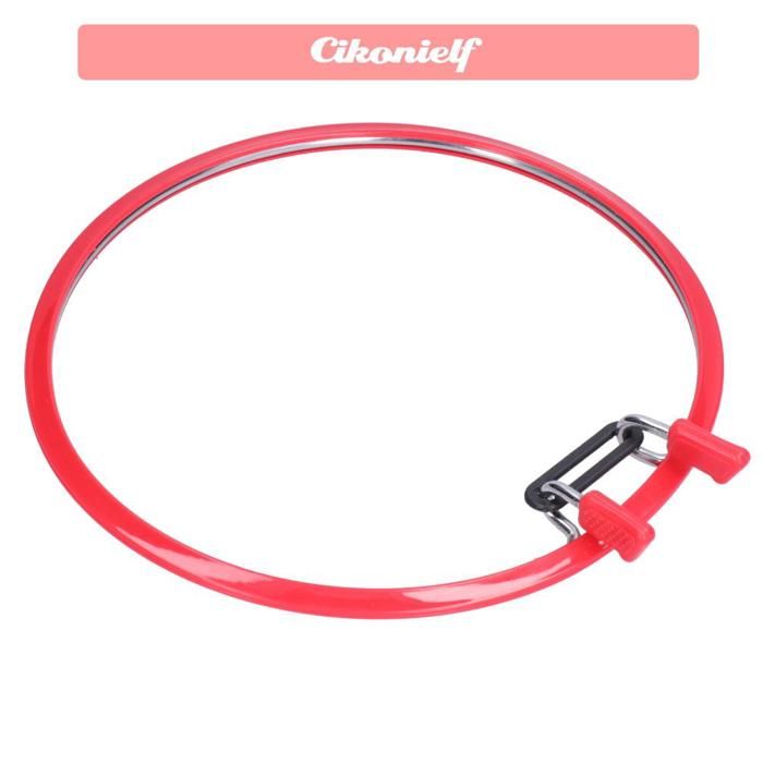 Zerone Cerceau de broderie Broderie en Plastique Rouge mercerie ...